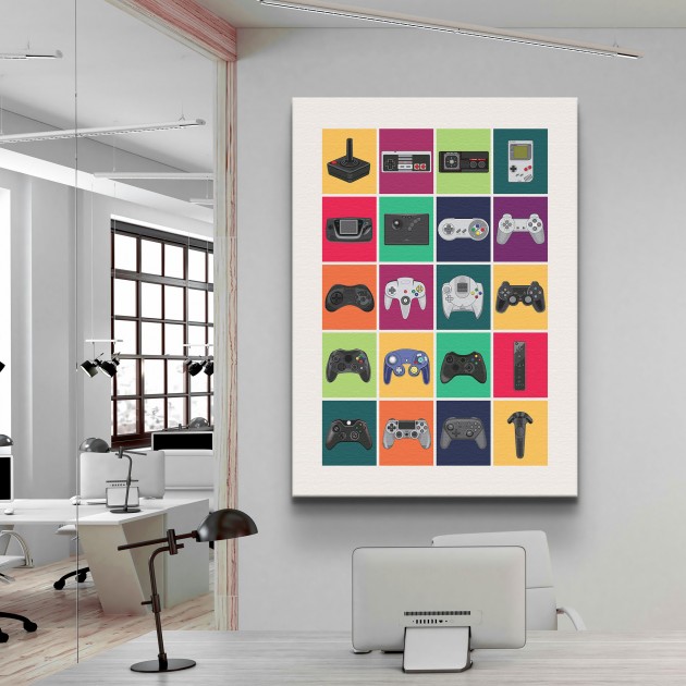 Original canvas print Controller Composition for your interior! | CanvasWAY