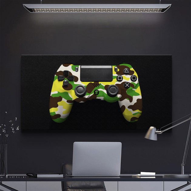Your home longs for this canvas prints Camouflage Controller!