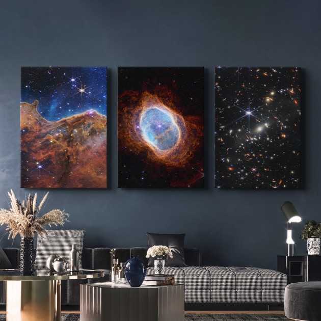 Space in your home - James Webb's space photo on multi-canvas!