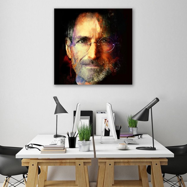 Canvas prints Steve Jobs for your interior! | CanvasWay.com