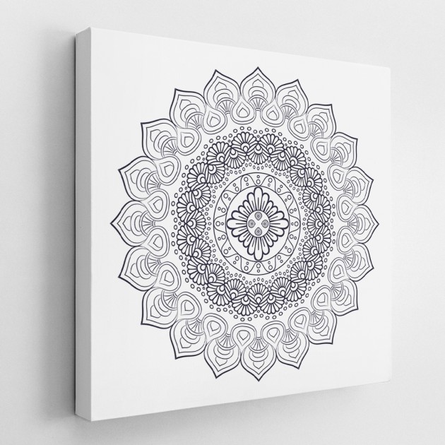 Coloring canvas prints - Coloring flower! CanvasWay.com